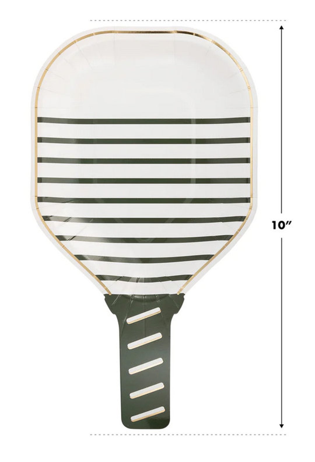 Pickleball White Paddle Paper Plate 11 8ct Pickleball Party Decor ...