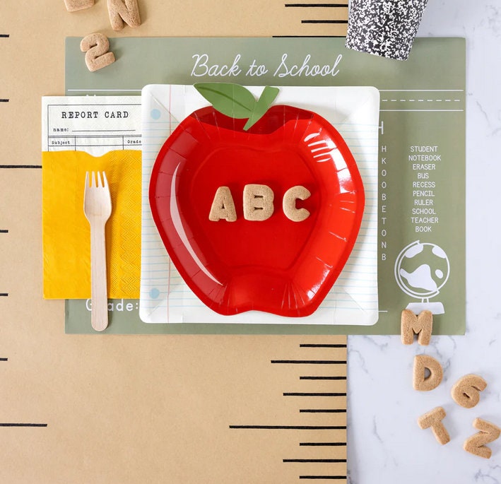Back to School Chalkboard Placemats Back to School Placemats First Day ...