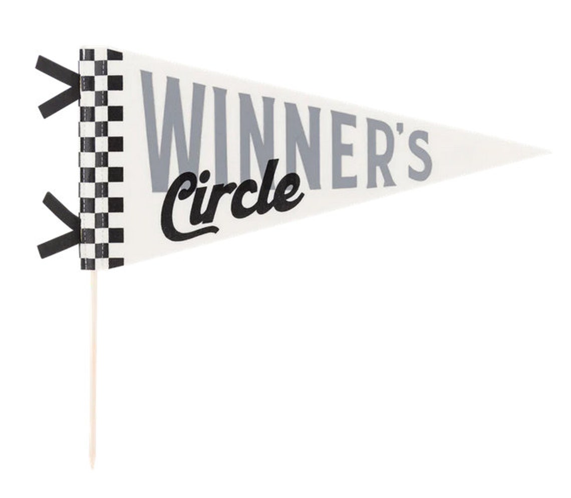 Winner Circle Felt Pennant Race Car Theme Birthday Two Fast Birthday ...