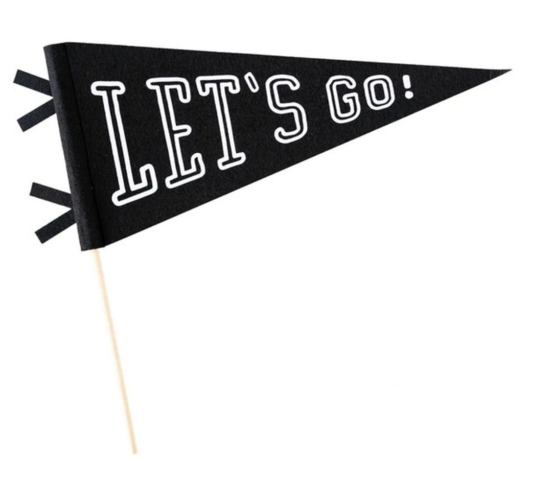 Let's Go Felt Pennant I Football Pennant I Team Felt Pennant I ...