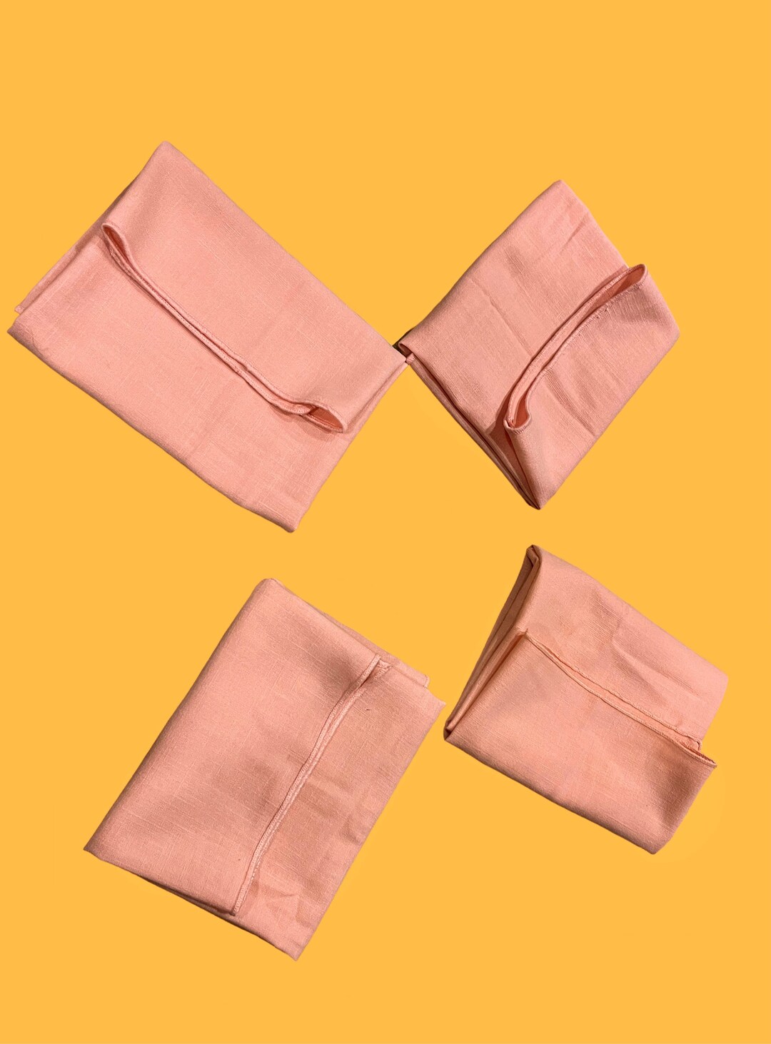 Vintage Set of 4 Mamie Eisenhower Pink Napkins - Etsy
