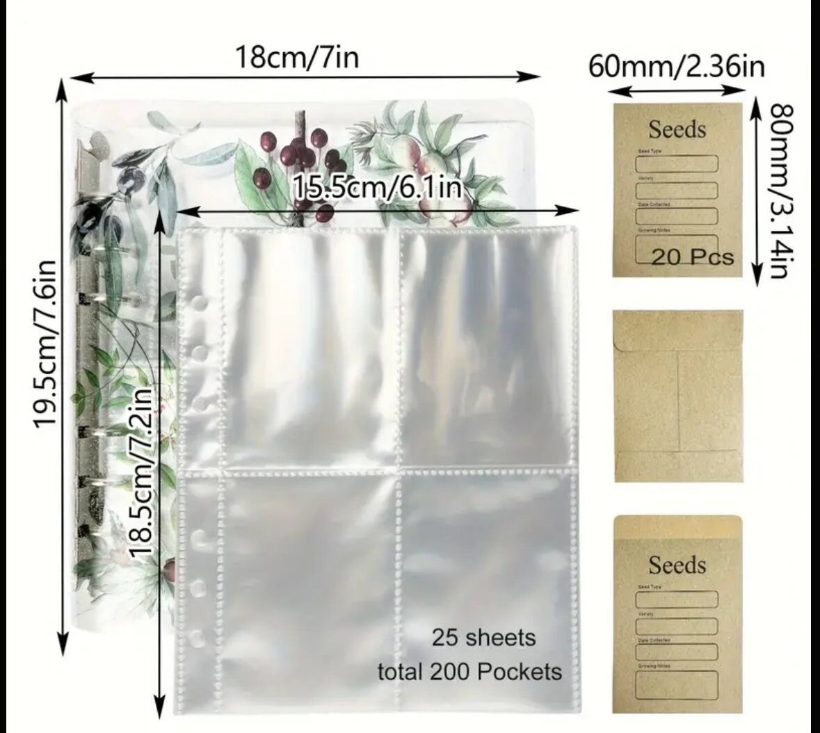 Seed Storage Binder/book Organizer - Etsy