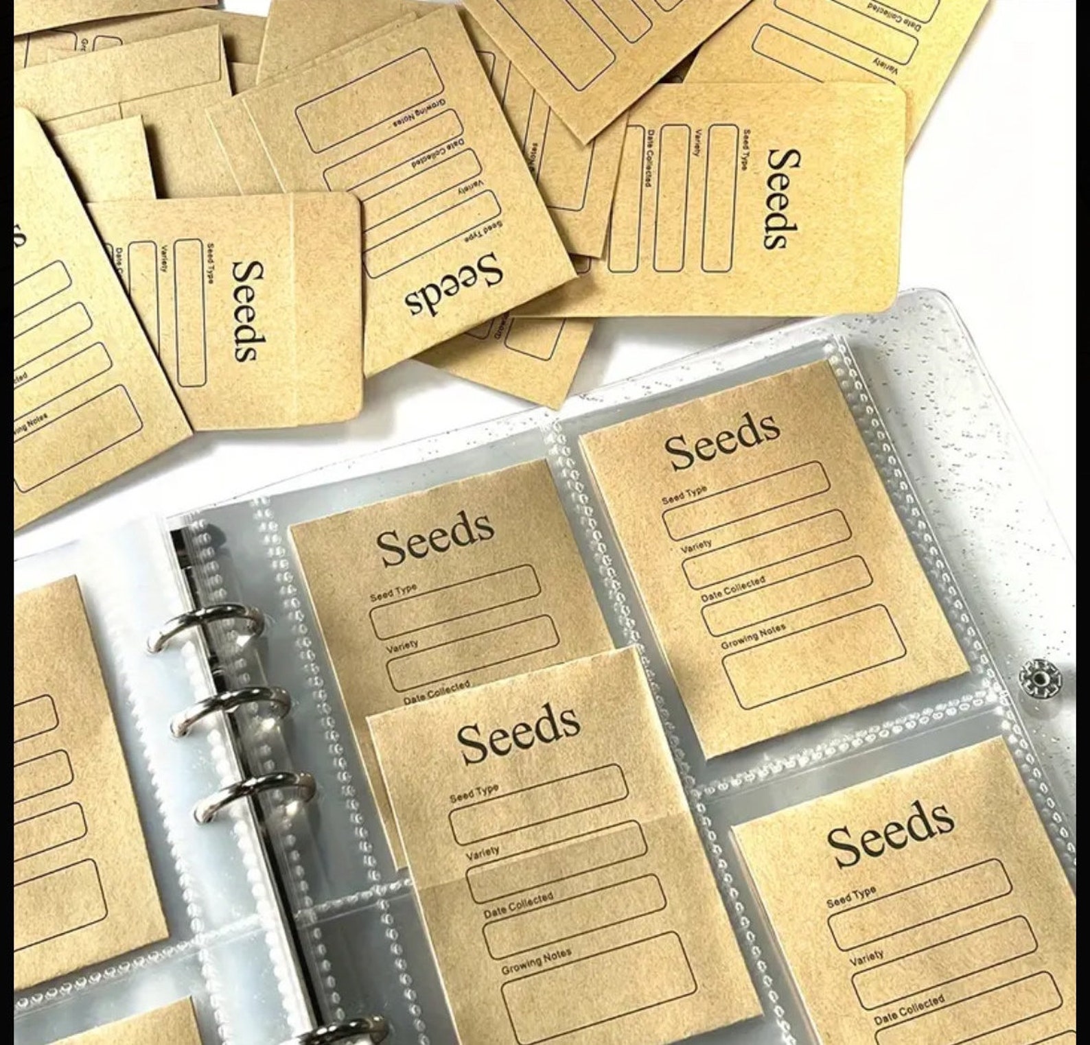 Seed Storage Binder/book Organizer - Etsy