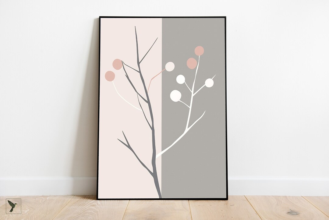 Modern Tree Branch Poster for Children's or Baby's - Etsy