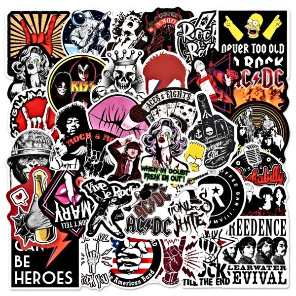 Rock Band Stickers - Etsy