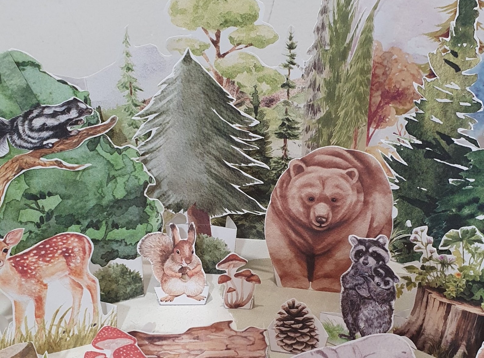 Build a Woodland Printable Woodland Diorama Forest Play Set - Etsy