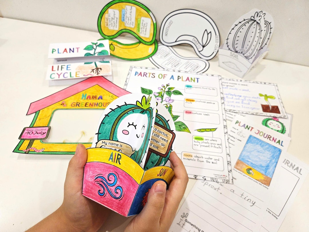 All About Plants Activities, Plant Life Cycle Foldable, Parts of a ...