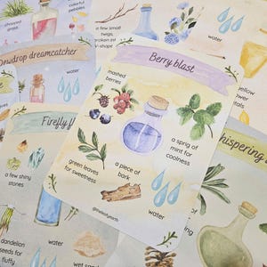 Fairy Potion Mud Kitchen Recipe Cards, Magic Fairy Potion Cards ...