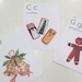 Christmas Alphabet Cards for Kids, Montessori Christmas ABC Flashcards ...
