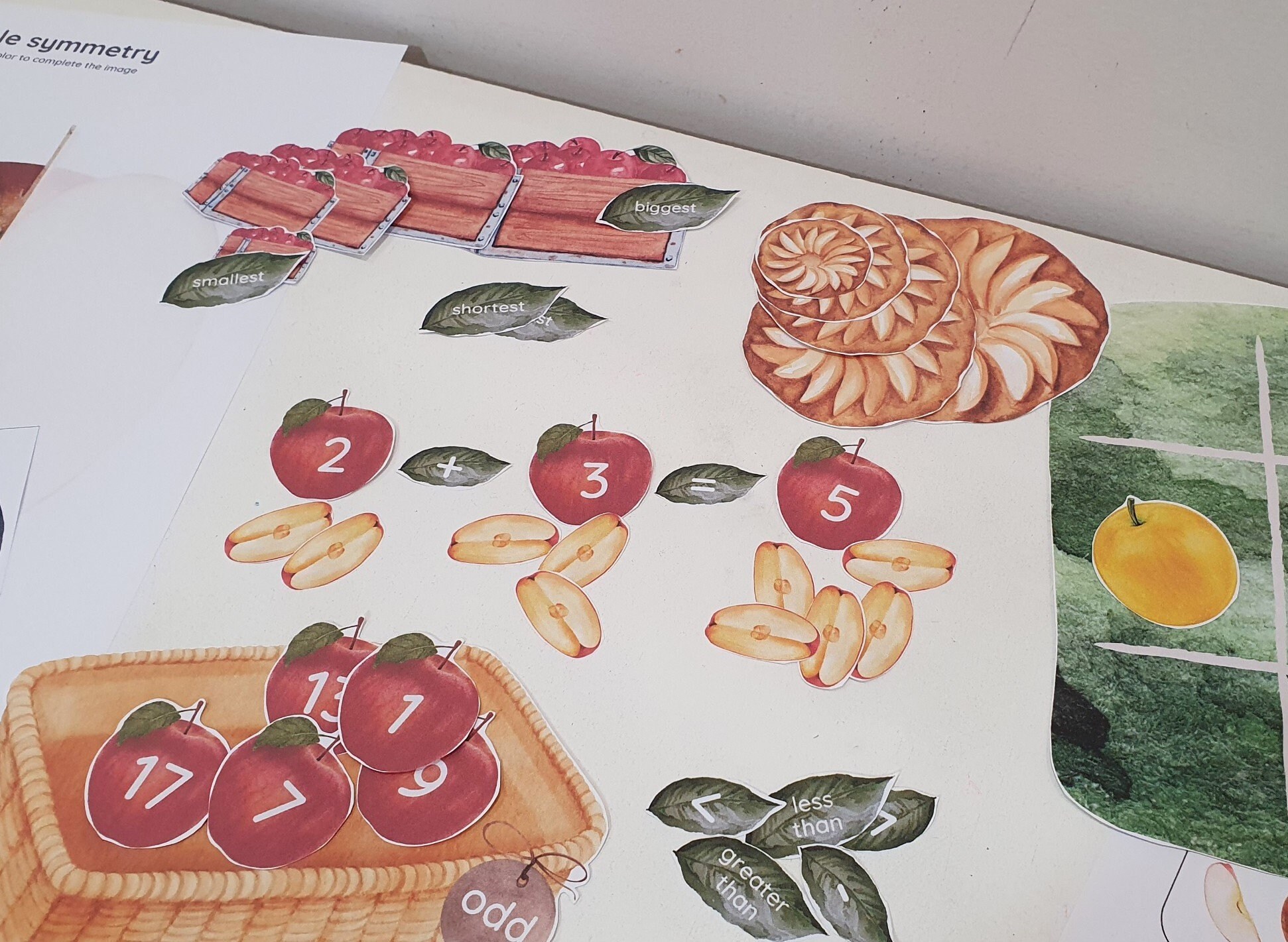 Apple Activity Pack, Apple Unit Study, Apple Morning Basket, Early Math ...