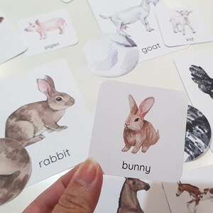 Farm Animal Matching Games, Animal Pattern Activity, Mother & Baby ...
