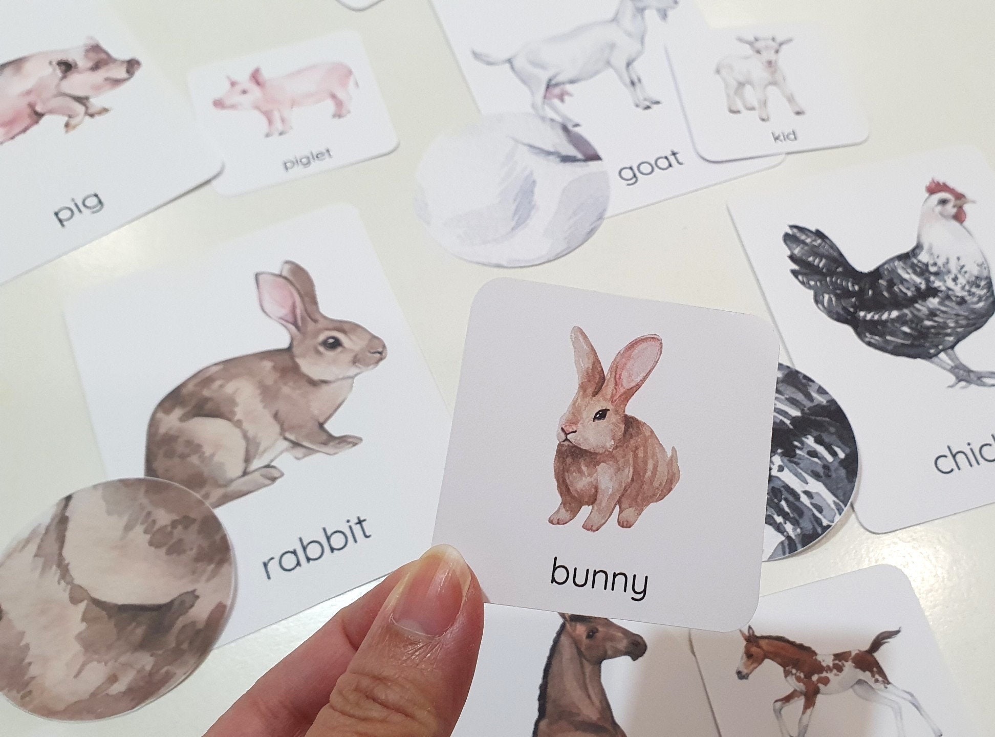 Farm Animal Matching Games, Animal Pattern Activity, Mother & Baby ...