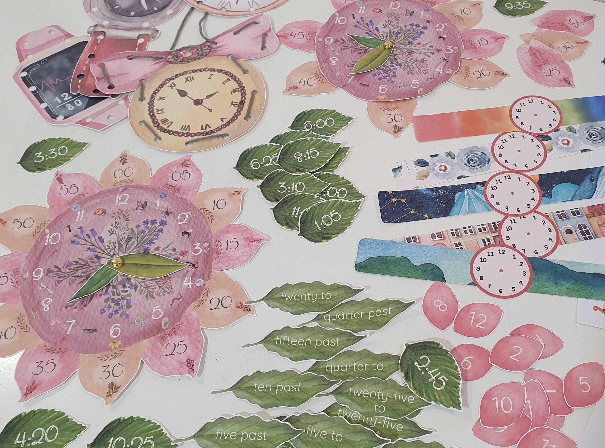 Telling Time Activity Pack, Printable Clock & Watch Paper Toy ...