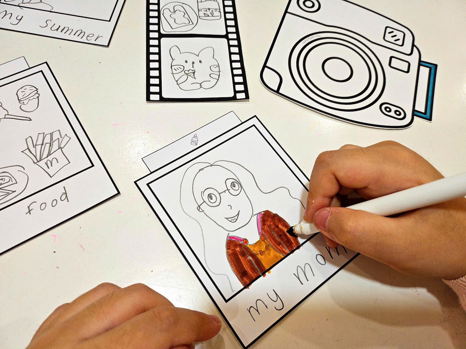 Paper Camera Printable, End of Year, Back to School, All About Me Craft ...