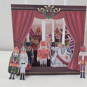 Nutcracker Ballet Paper Puppet Theater, Christmas Ballet Printable ...