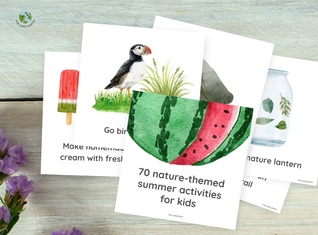 70 Summer Activities for Kids, Craft Ideas, Nature-themed Activity ...