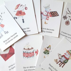 25 Printable Advent Activity Cards for Kids, Kids Action Cards ...