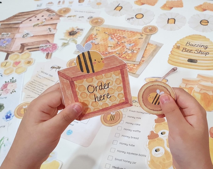 Beekeeper Honey Farm Dramatic Play Set: Printable Pretend Play (PDF ...