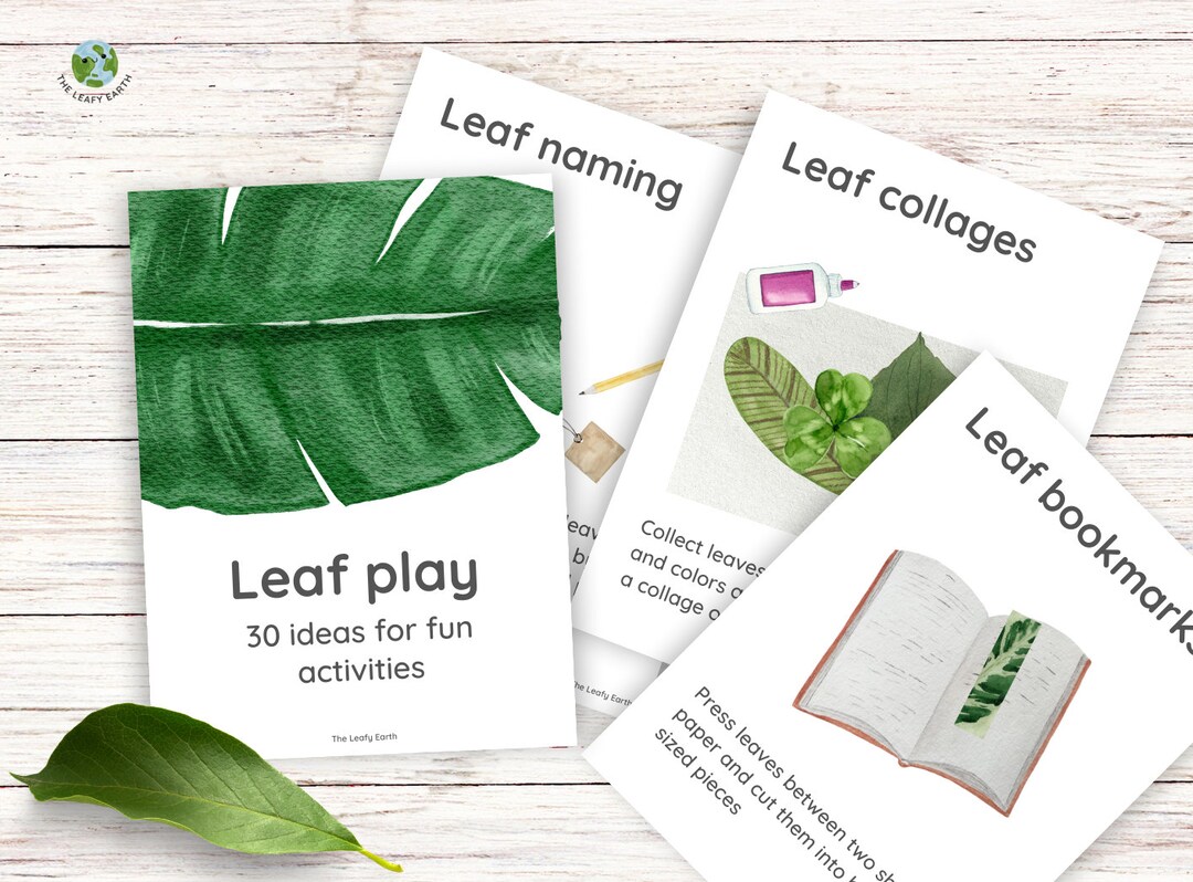 30 Fun Ideas for Leaf Play, Craft Ideas, Activity Pack, Educational ...