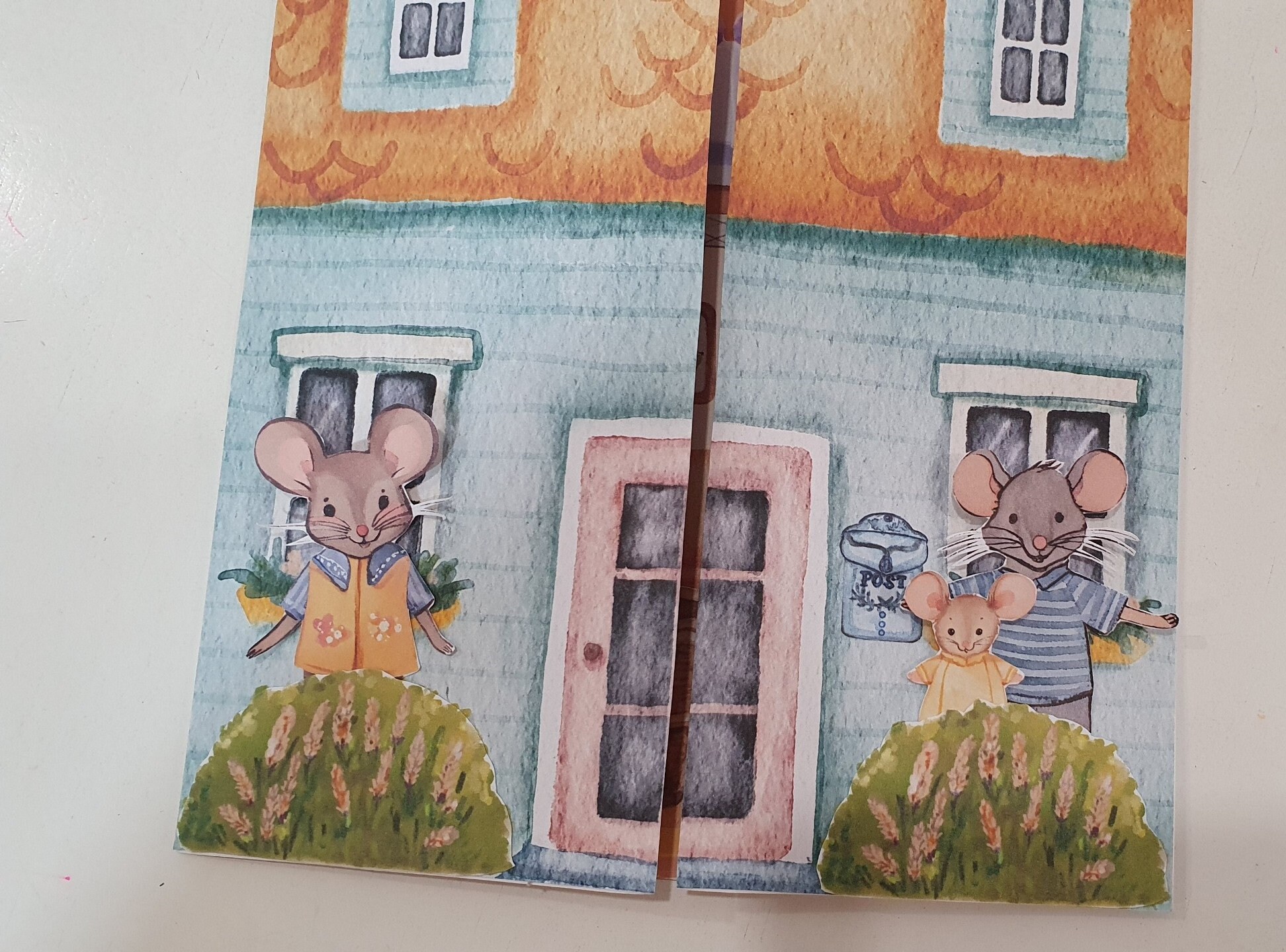 Mouse Dollhouse Printable & Busy Book, Paper Dolls, Paper Dollhouse ...