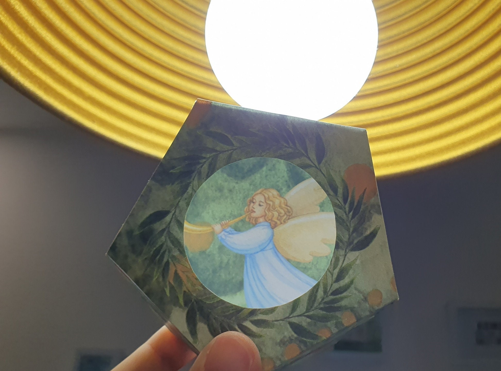 Angel Window Lightbox Printable DIY Holiday Paper Ornament - Etsy