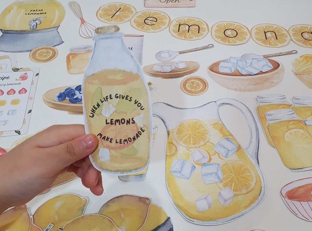 Lemonade Stand Dramatic Play Set, Summer Pretend Play, Lemonade ...