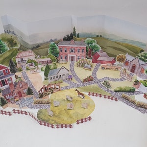Build a Village, Printable Village Diorama, Countryside Play Set ...