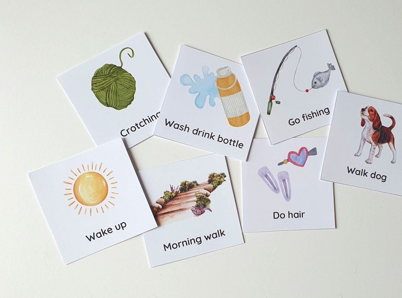 400 Kids Routine Cards & Charts, Printable Routine Chart, Visual ...