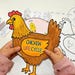 Chicken Life Cycle Coloring Activity, Wheel and Foldable, DIY Kids ...