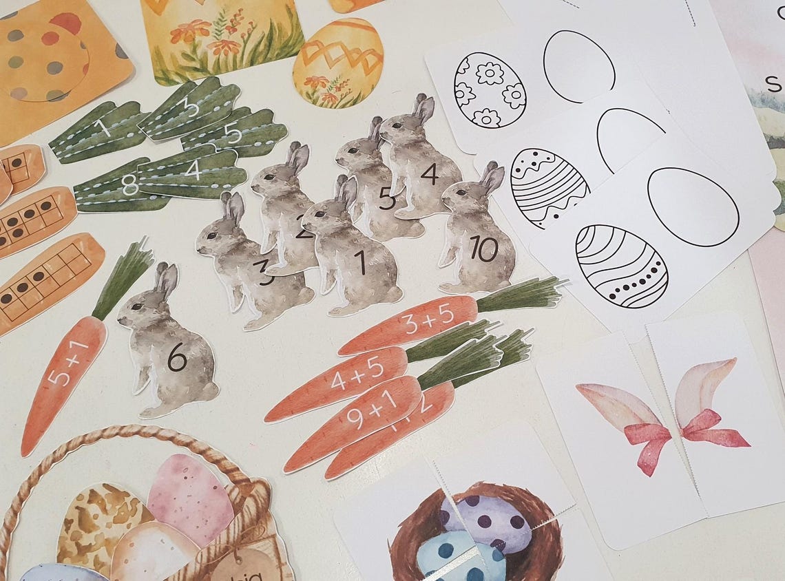 Easter Activity Pack, Easter Puzzles, Bunny Count and Clip Cards ...