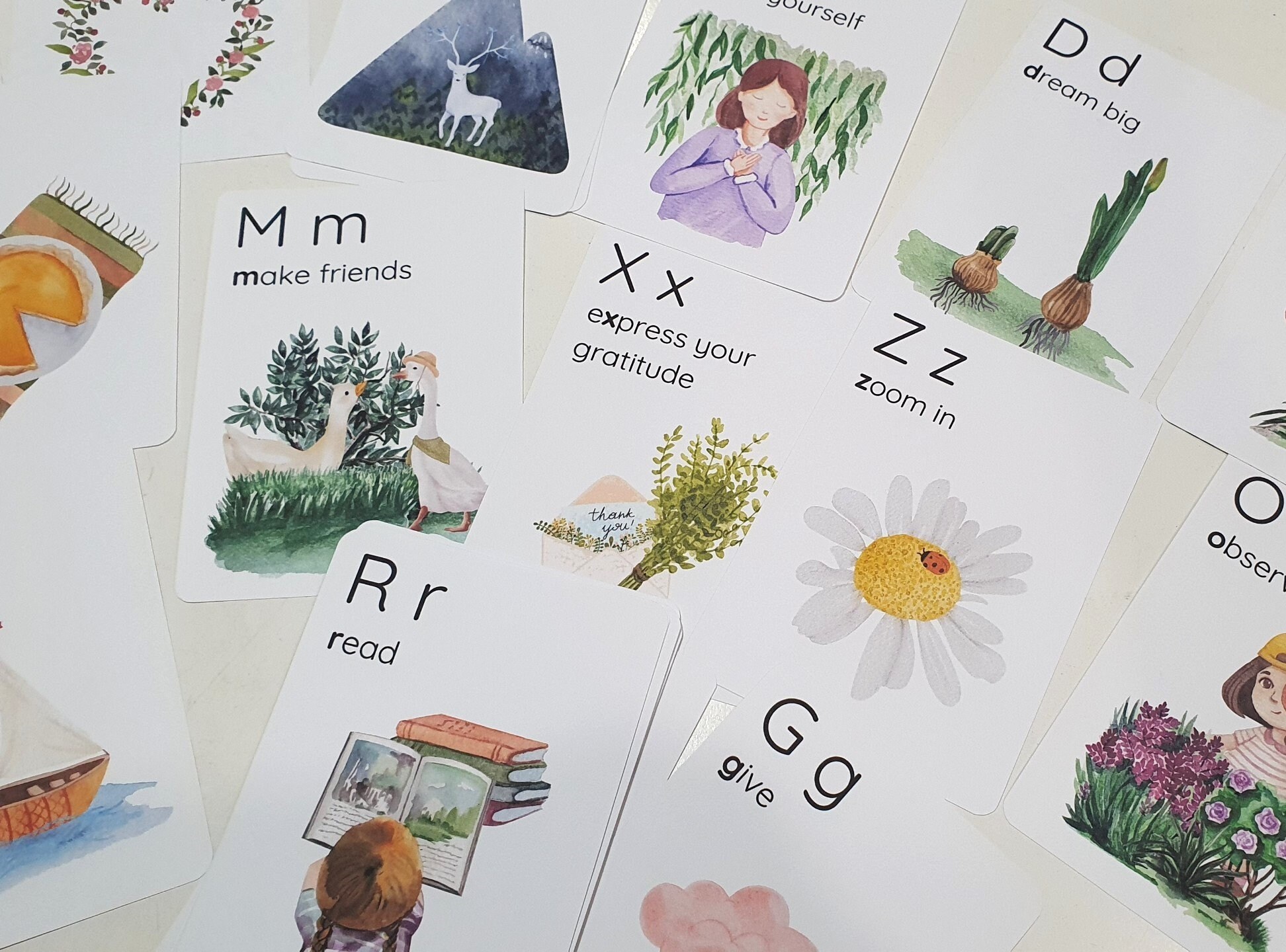 Abcs of Life for Kids Poster and Flashcards, Alphabet Flashcards ...