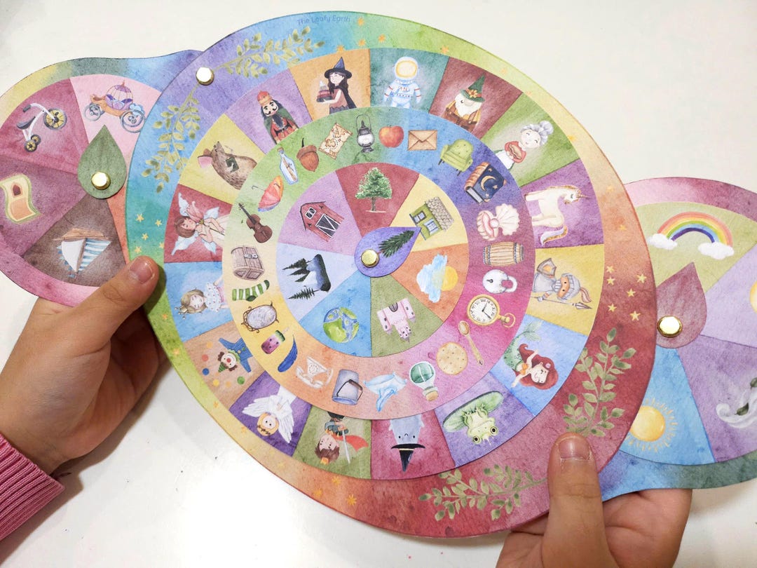 Storytelling Wheels Printable, Storytime, Circle Time, Story Building ...