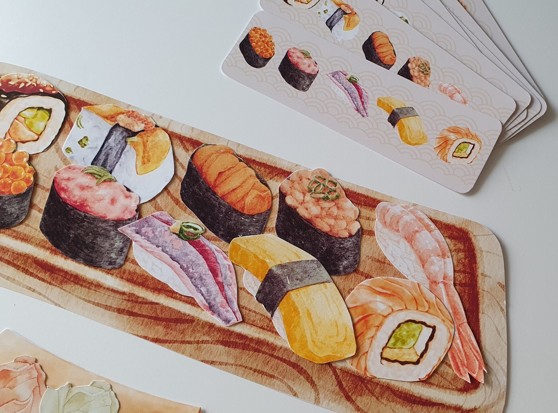 Sushi Dinner Play Set, Pattern Games, Kids DIY Paper Crafts, Restaurant ...