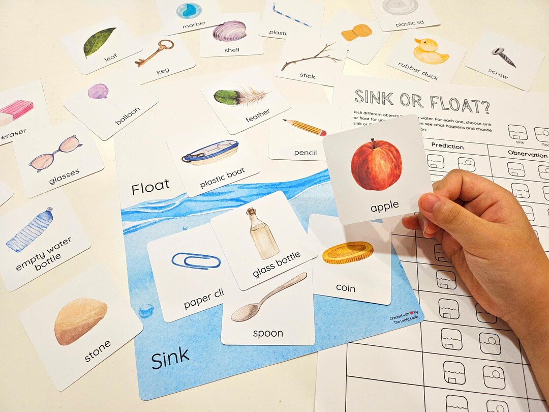 Sink or Float Sorting Game, Prediction and Observation Worksheet ...