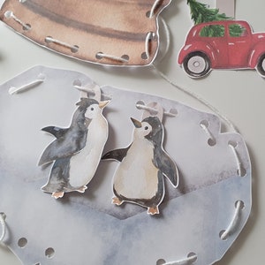 Winter Lacing Cards, Christmas Activity Cards, Kid Season Craft ...