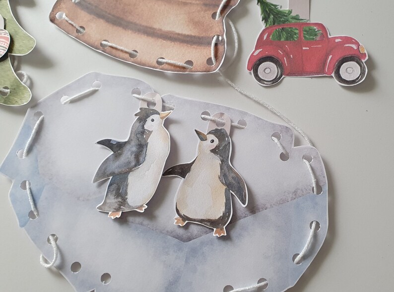 Winter Lacing Cards, Christmas Activity Cards, Kid Season Craft ...