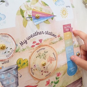 Weather Station Printable, Weather Wheel, Classroom Weather Chart, DIY ...