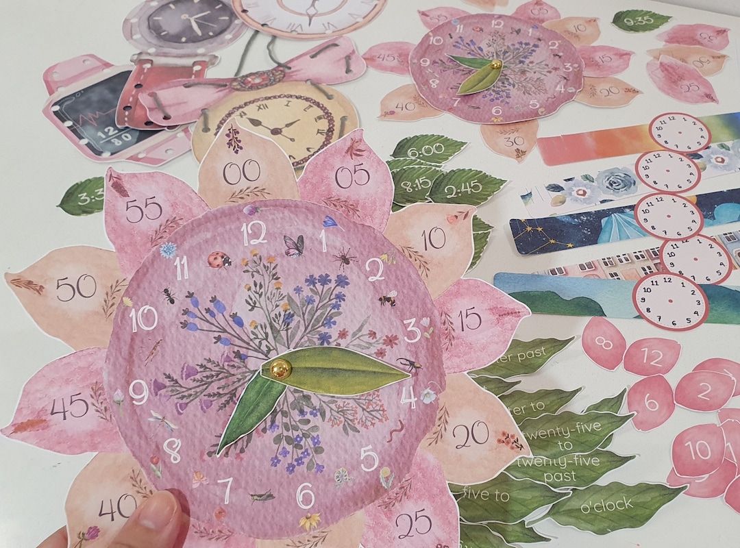 Telling Time Activity Pack, Printable Clock & Watch Paper Toy ...