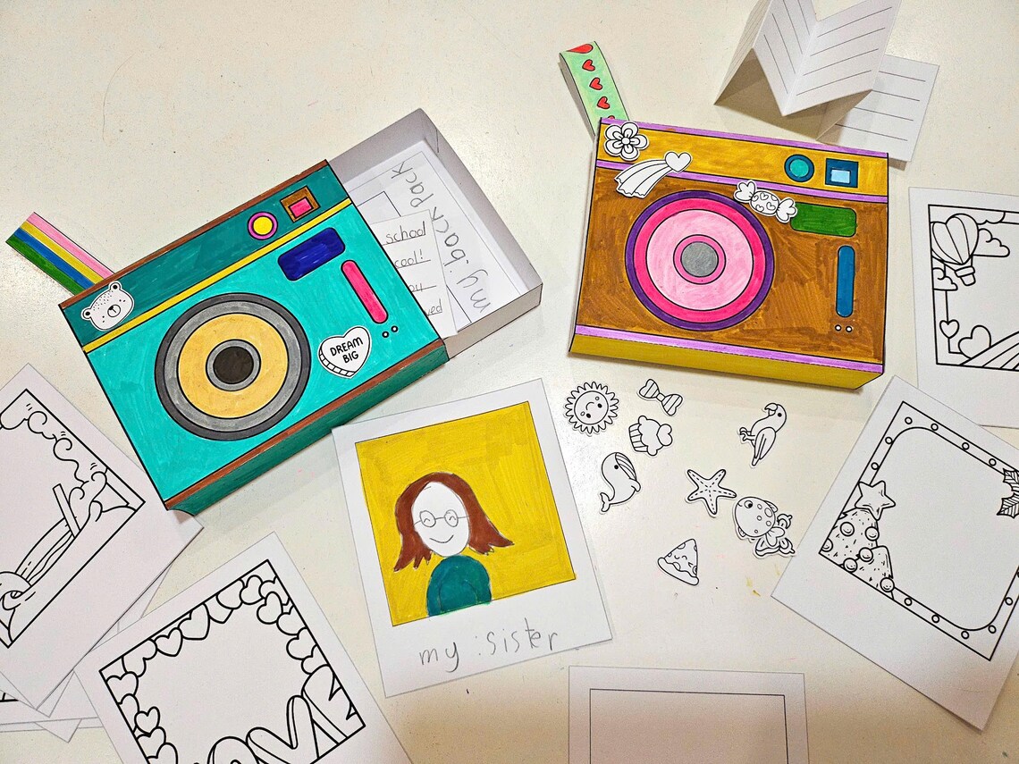 Paper Camera Printable, End of Year, Back to School, All About Me Craft ...