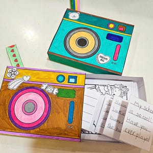 Paper Camera Printable, End of Year, Back to School, All About Me Craft ...