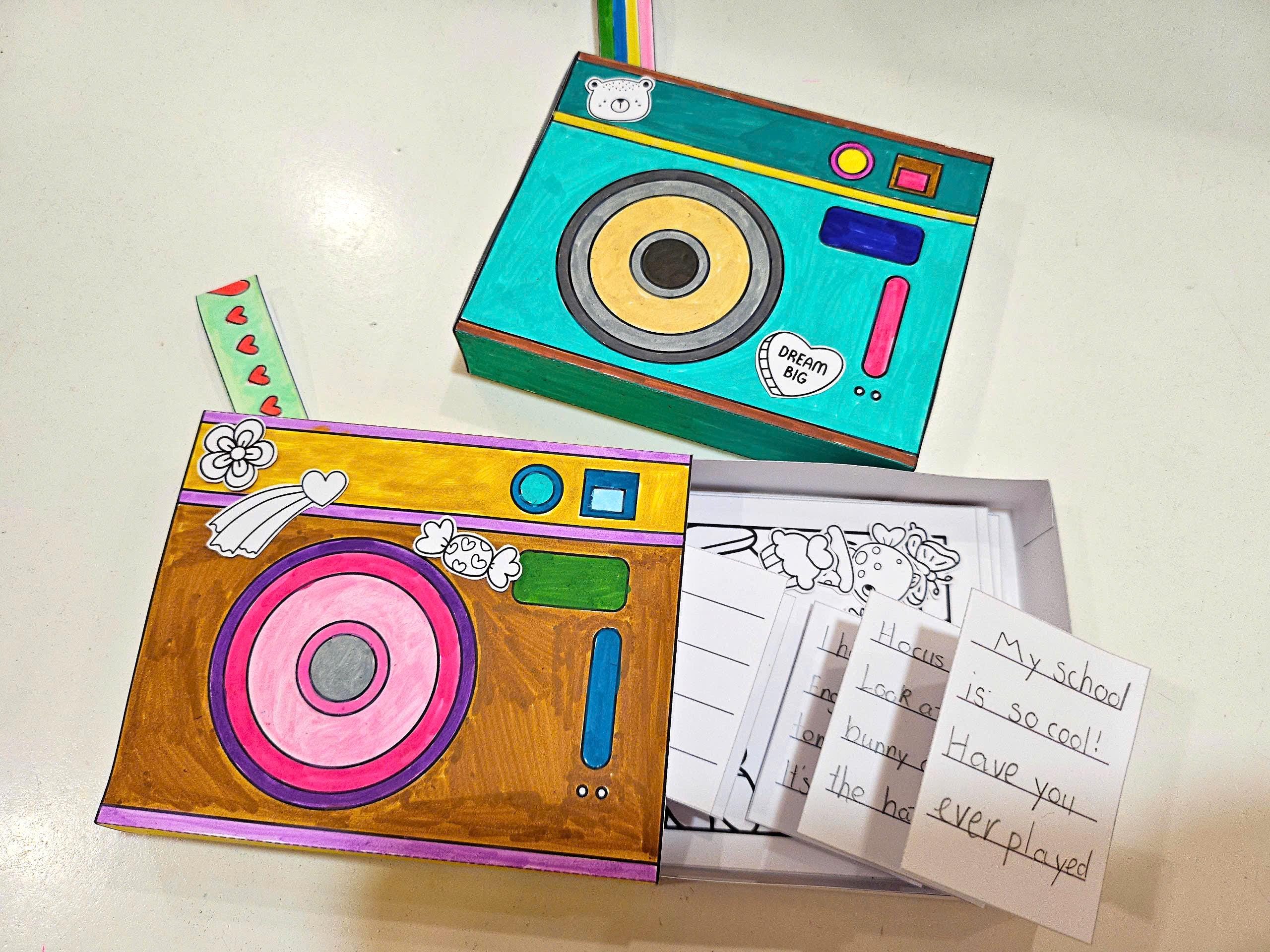 Paper Camera Printable, End of Year, Back to School, All About Me Craft ...