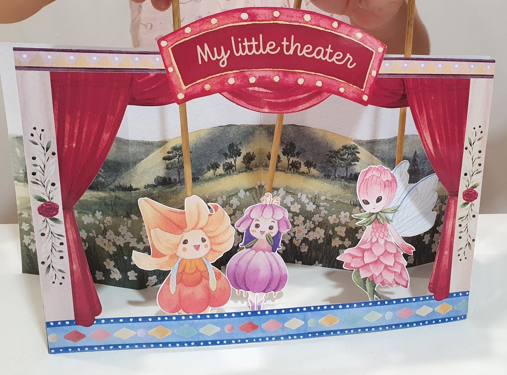 My Little Paper Puppet Theater, Fairytale Puppet Theater, DIY Kids ...