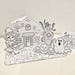 Halloween Paper House Coloring Set, 3D Haunted House, Spooky Paper ...