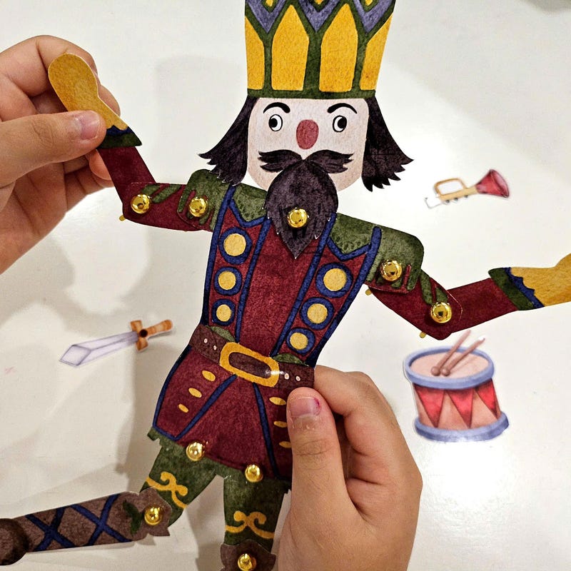 Christmas Paper Doll - Etsy