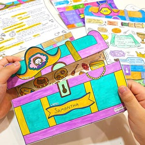 All About Me Treasure Chest, Back to School Craft, End of Year Writing ...