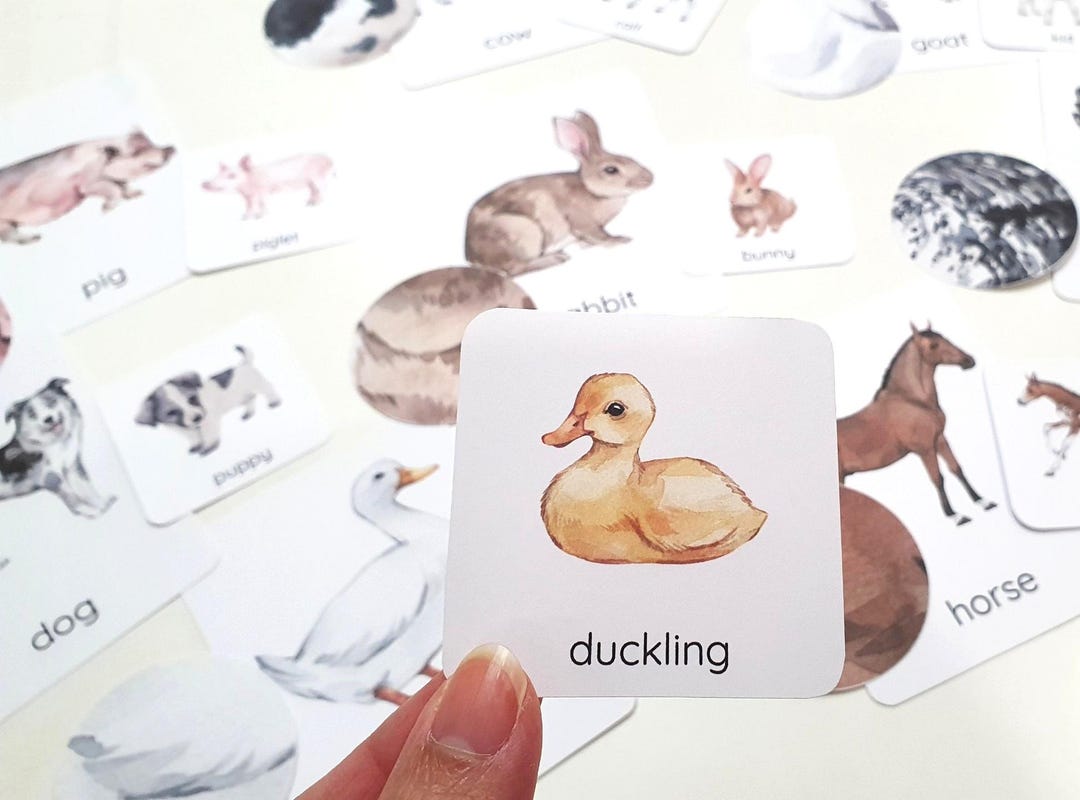 Farm Animal Matching Games, Animal Pattern Activity, Mother & Baby ...