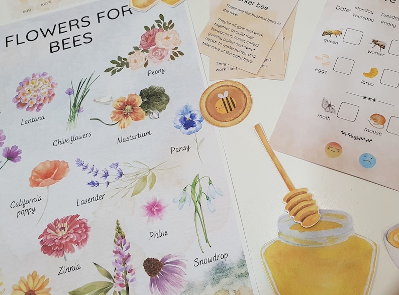 Beekeeper Dramatic Play Set, Honey Market Pretend Play, Beehive ...