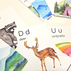 Camping Alphabet Flashcards, Summer Camp, Forest School, Preschool ...