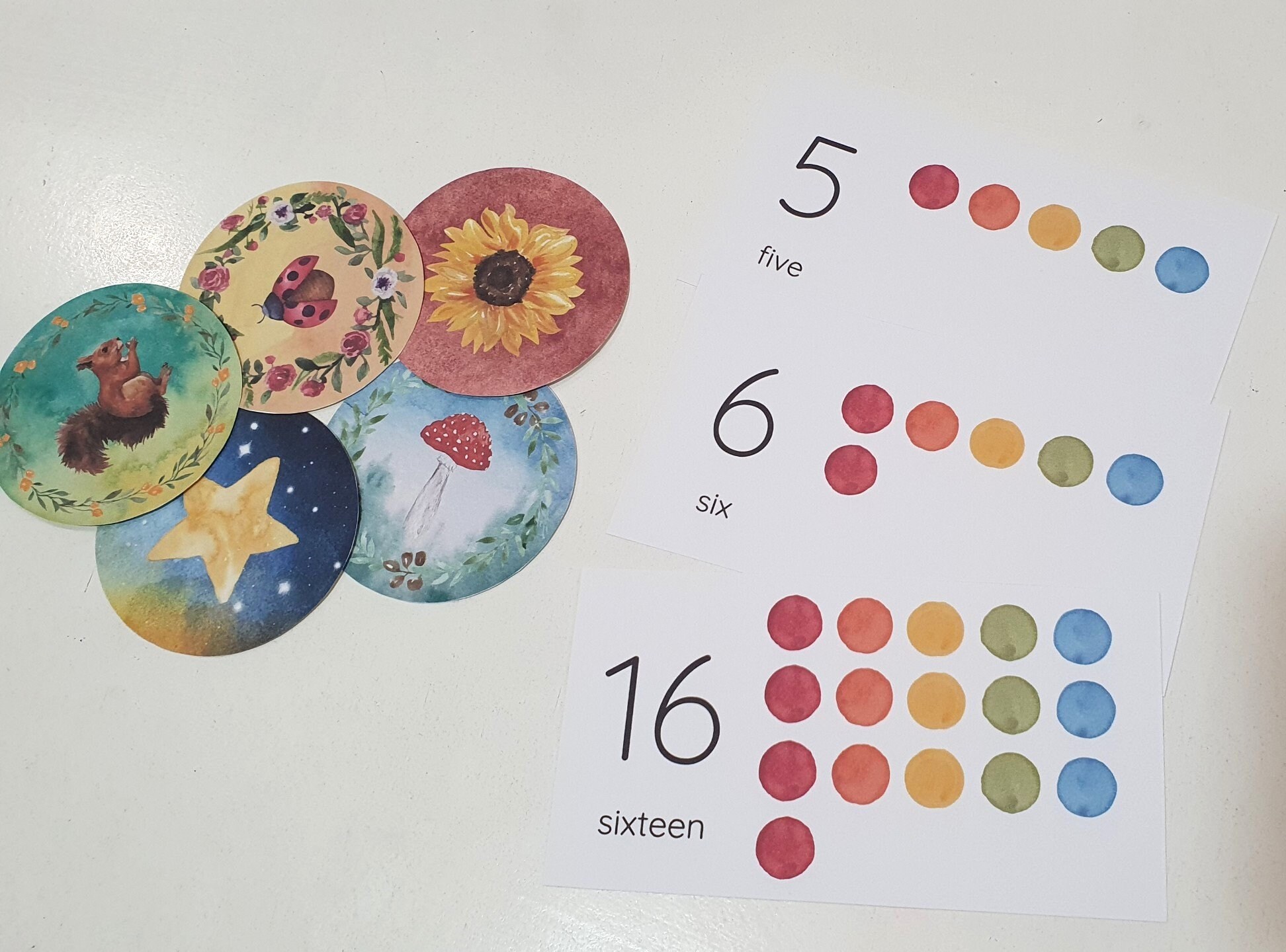 Math Numbers and Counters, Ten Frame Math, Counting Cards, Math ...