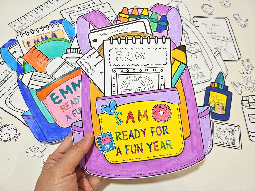 My Backpack Craft, All About Me, Goal Setting, Back to School, End of ...